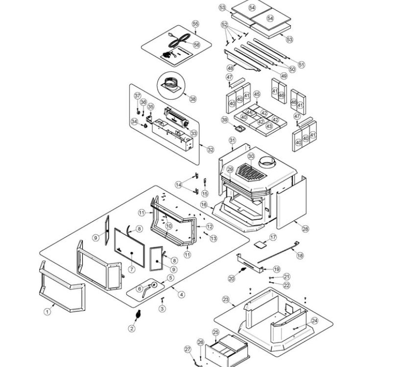 Osburn 2200 Wood Stove Parts OB02213